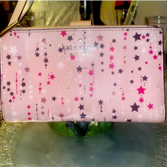 kate spade | Bags | Kate Spade Staci Twinkle Star Print Pink Multi ...